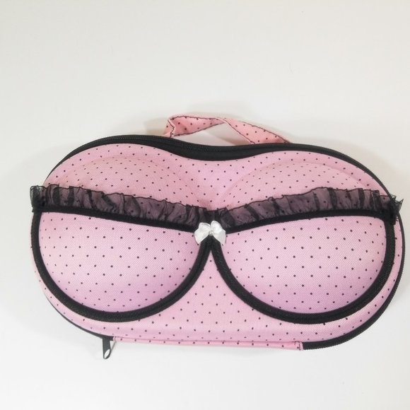 Bags | Underware Travel Bra Case With Inside Pocket Pink | Poshmark